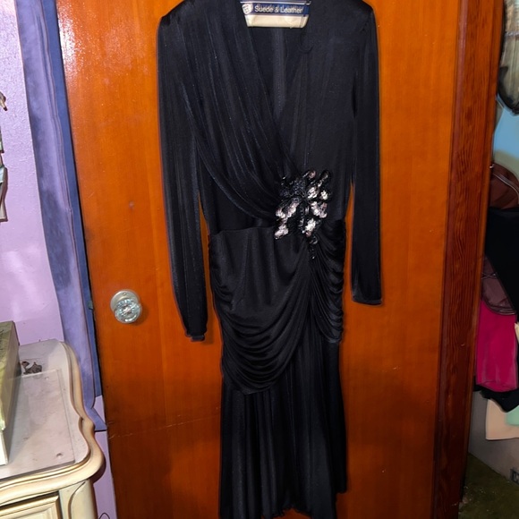 Abby Kent | Dresses | Vintage Black Abby Kent Dress With Elegant ...